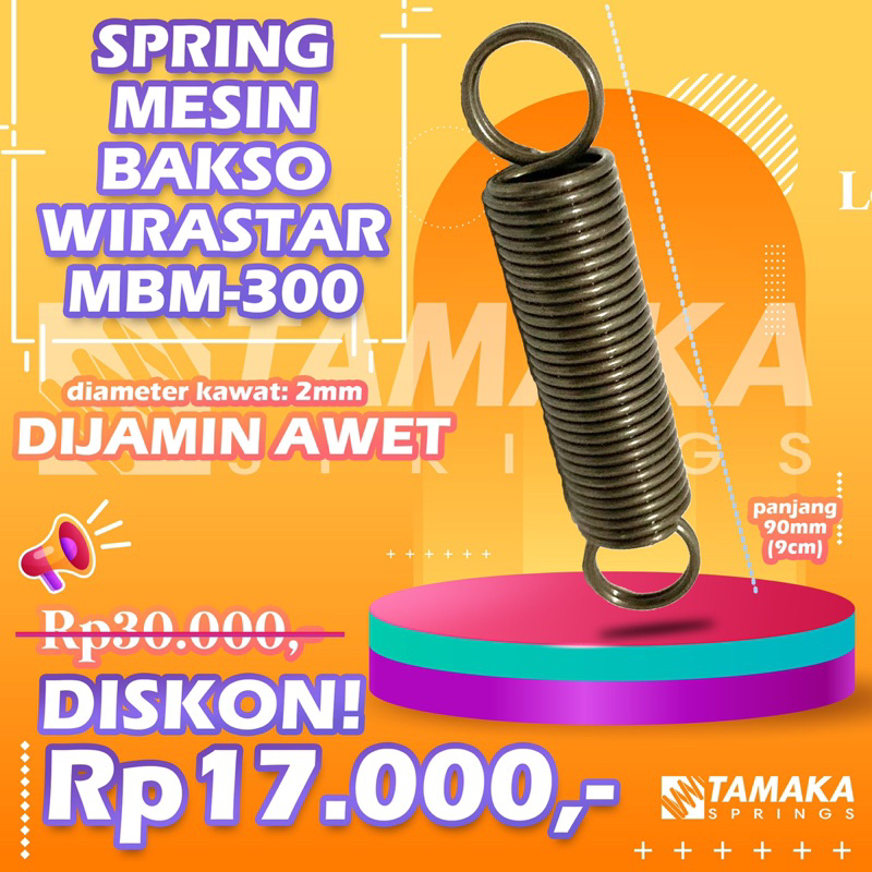 Jual Per Spring Pegas Tarik Mesin Cetak Bakso Wirastar MBM 300 | Shopee ...
