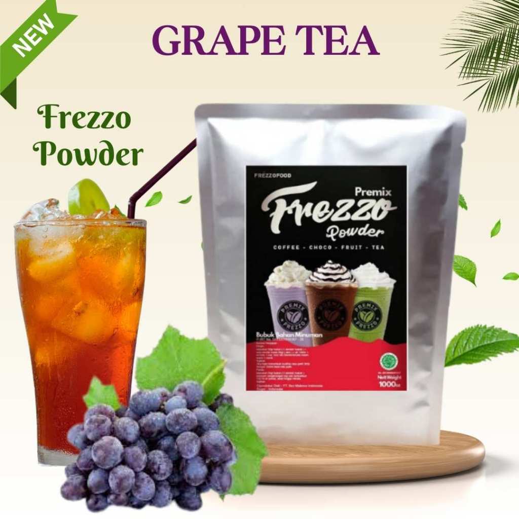 Jual 1 KG FREZZO POWDER RASA GRAPE TEA | TEH RASA ANGGUR | SERBUK ES ...