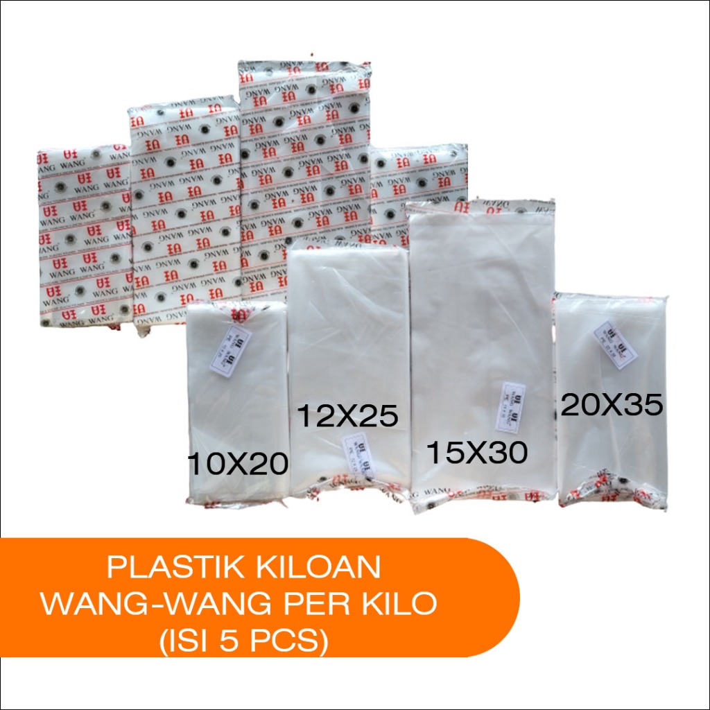 Jual Plastik Kiloan Wang Wang - 200 gr (1 kilo isi 5 pcs @200gr ...