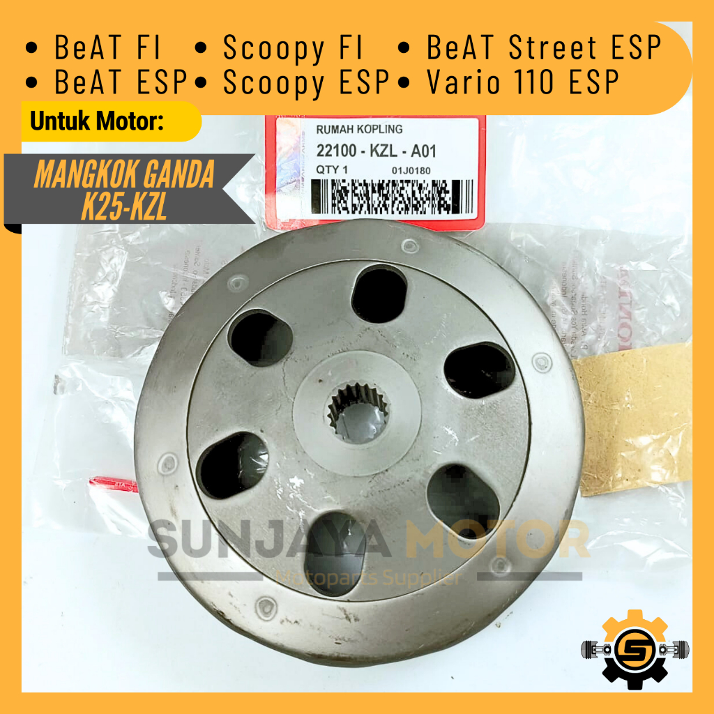 Jual Mangkok Ganda K25 - KZL Rumah Kopling Ganda Original Beat FI Beat Pop Scoopy FI Beat Street ...