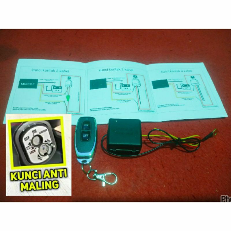 Jual Remote kunci kontak motor universal 12v | Shopee Indonesia