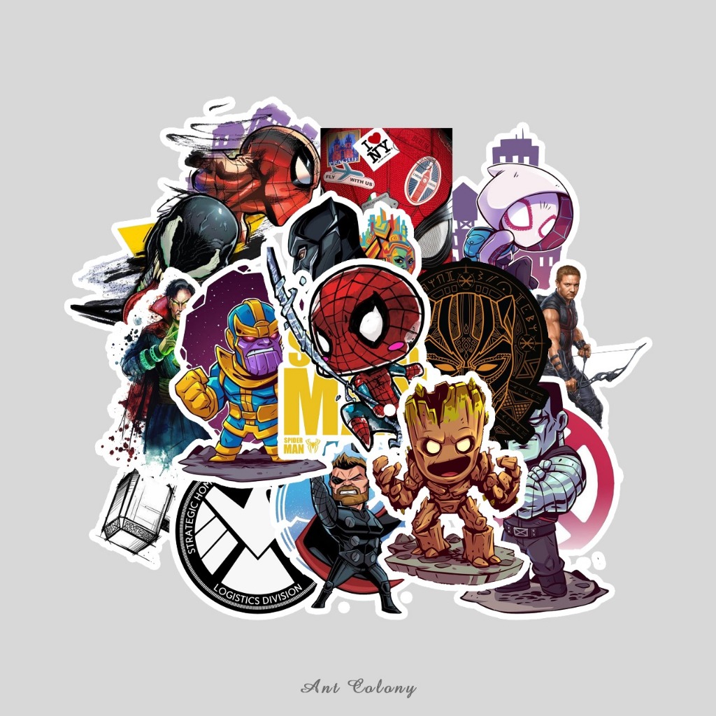 Jual Stiker Marvel Stiker Case HP Laptop Kaca Kendaraan Sticker ...
