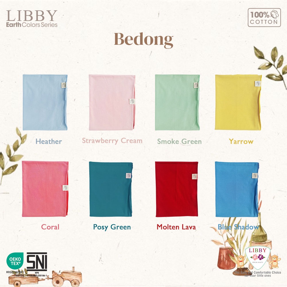 Jual LIBBY 1 pcs Bedong Earth Colour Rocco Set ( 1 pcs/pack) | Shopee Indonesia