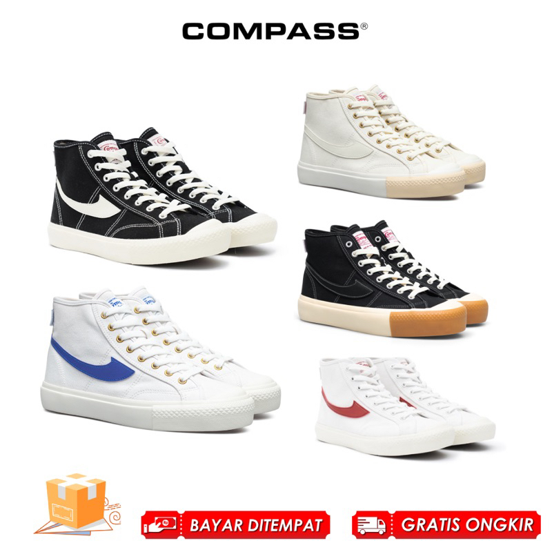 Jual [ORIGINAL] SEPATU COMPASS GAZELLE HIGH MURAH | Shopee Indonesia