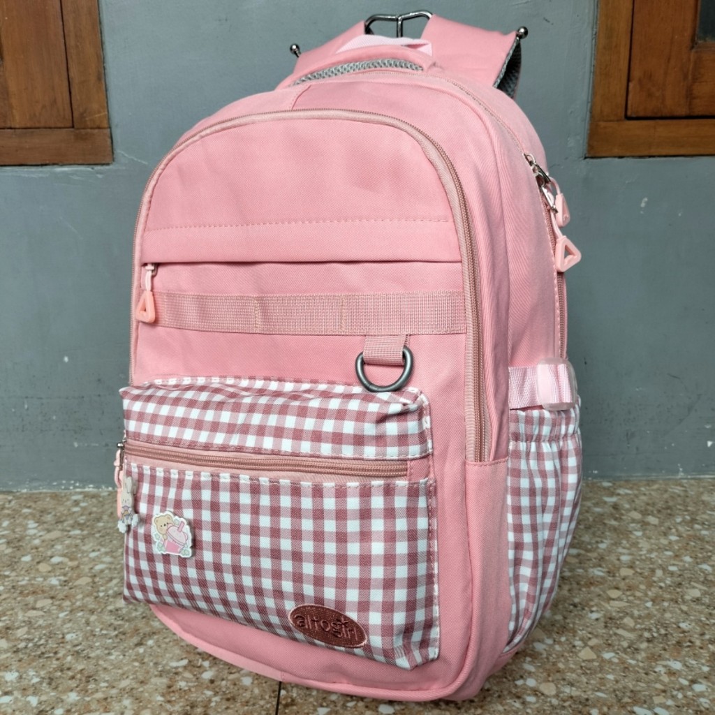 Jual Tas Ransel Backpack Sekolah Anak Perempuan Alto Girl Original Plaid 73110 | Shopee Indonesia