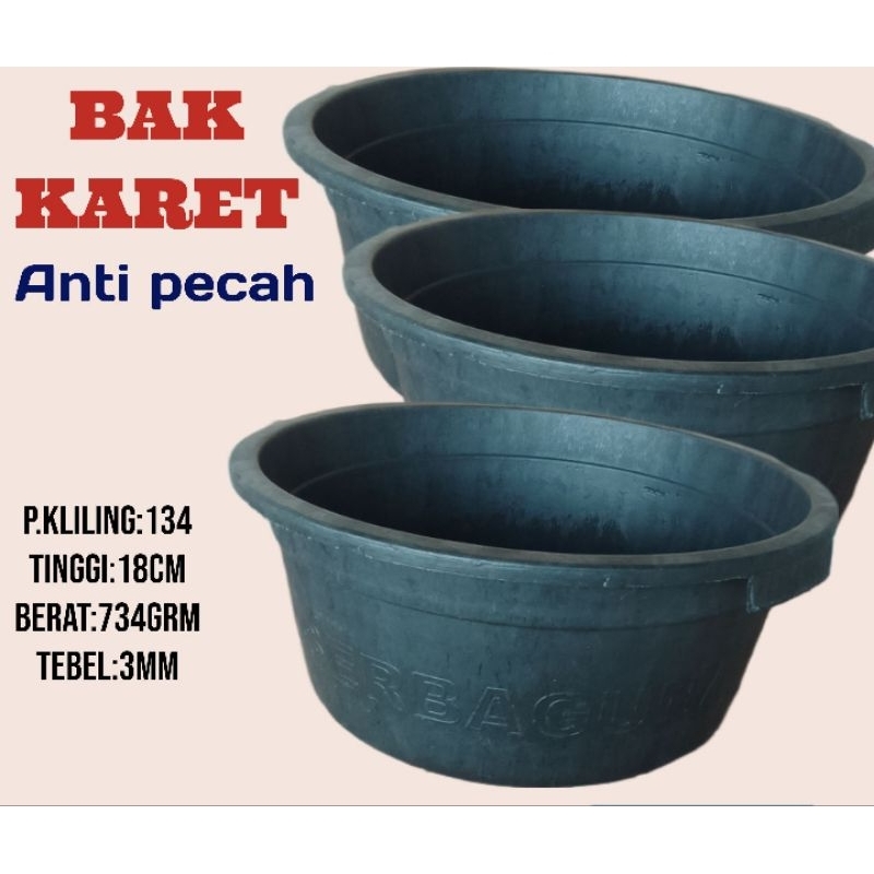 Jual bak karet anti pecah ember anti pecah bak hitam tebel anti pecah ...