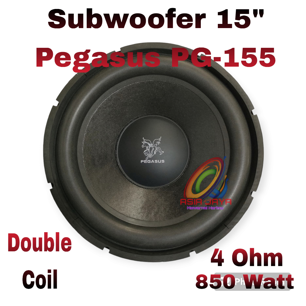 Jual SUBWOOFER 15 Inch 850 Watt RMS DOUBLE COIL PEGASUS PG-1556 ...