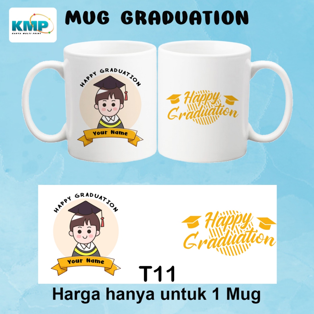 Jual Mug Custom Wisuda Graduation laki laki | Hampers Kado Hadiah ...