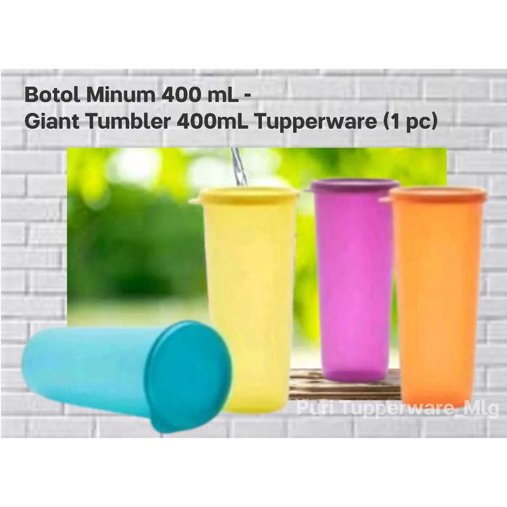Jual Botol Minum 400mL - Giant Tumbler 400 mL Tupperware Warna: Random ...