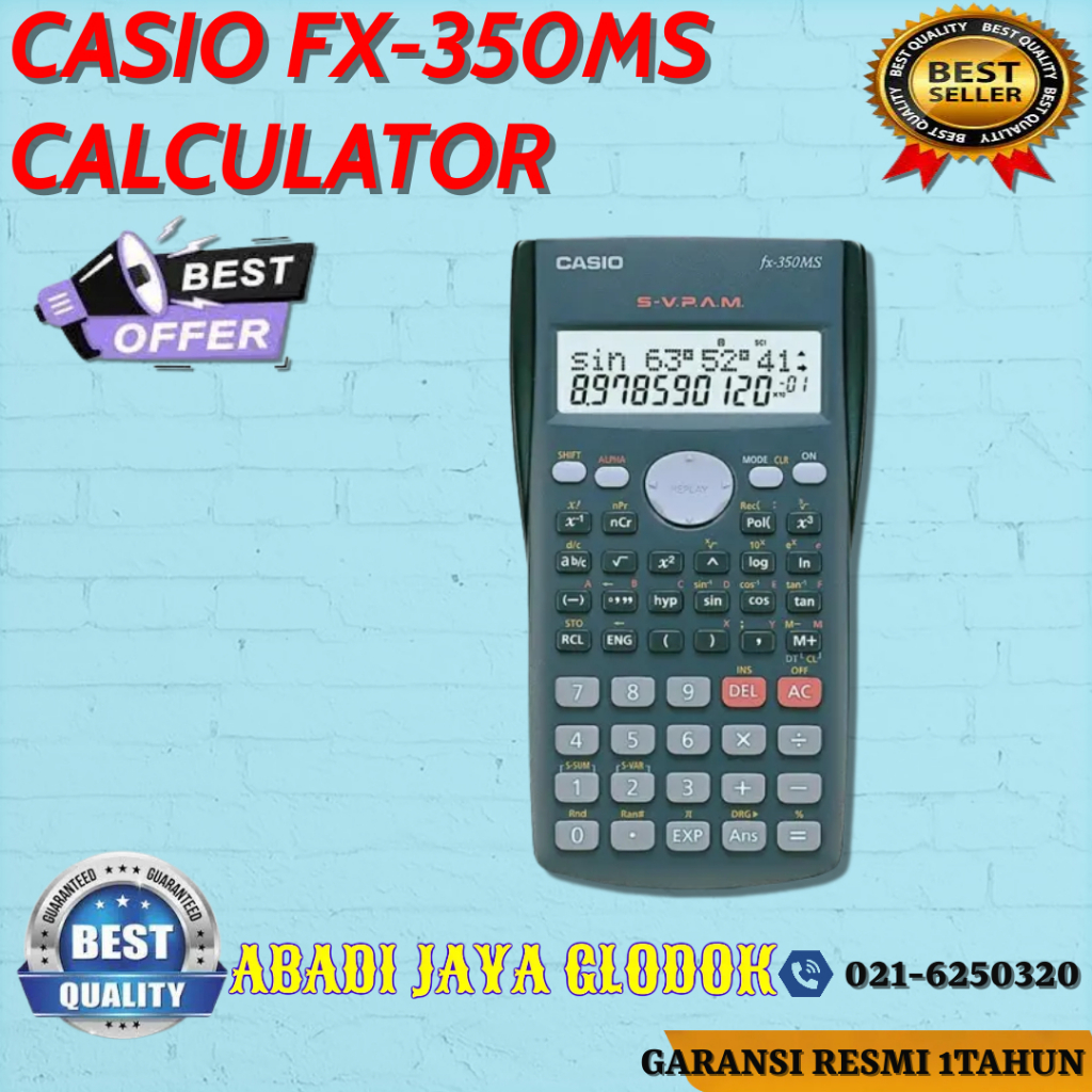 Jual CASIO FX-350MS CALCULATOR | Shopee Indonesia