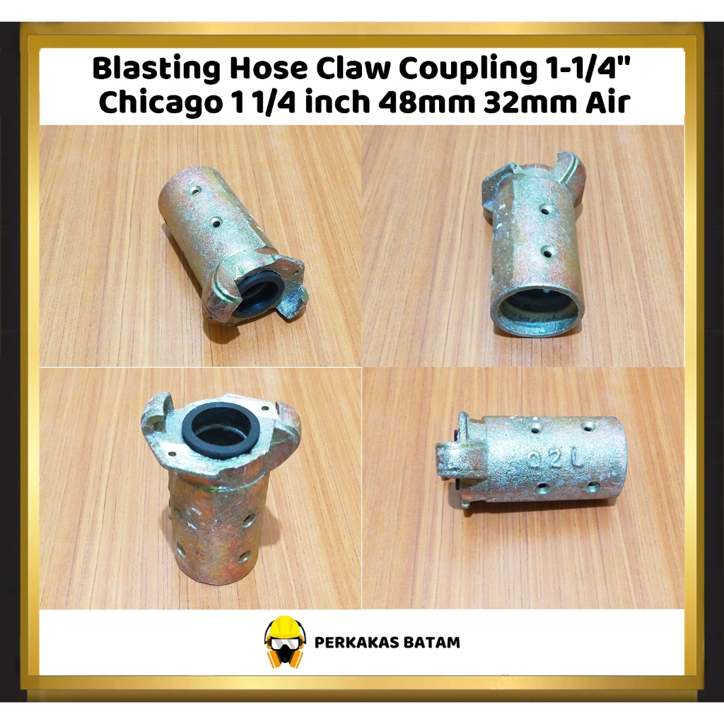 Jual Blasting Hose Claw Coupling 1-1/4" Chicago 1 1/4 inch 48 mm 32 mm ...