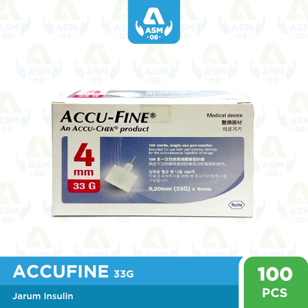 Jual Accu-Fine 33G x 4MM/ Jarum insulin Accu Fine | Shopee Indonesia