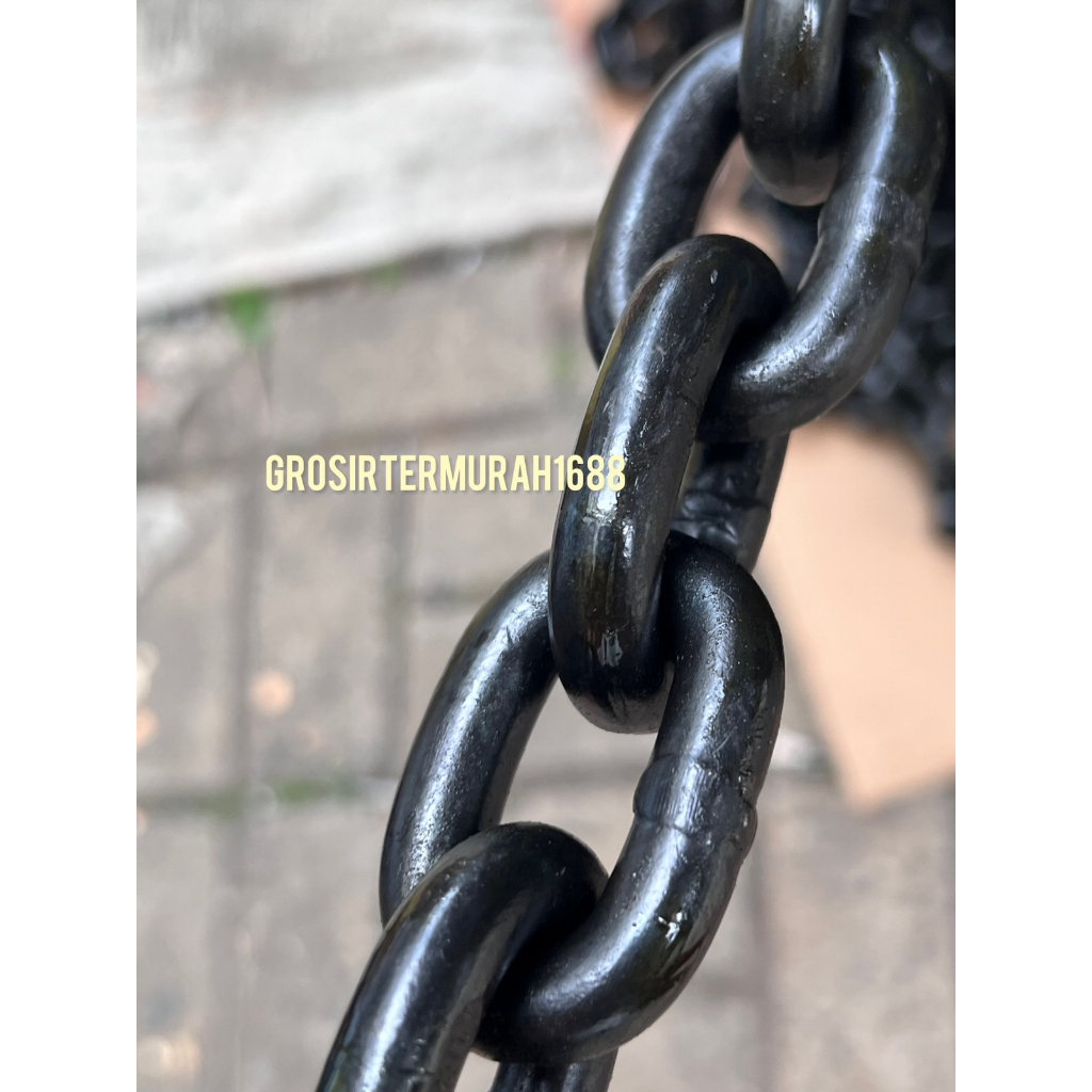 Jual Rantai Baja G80 20mm / Chain Block 20mm / Rantai Baja HItam 20mm ...