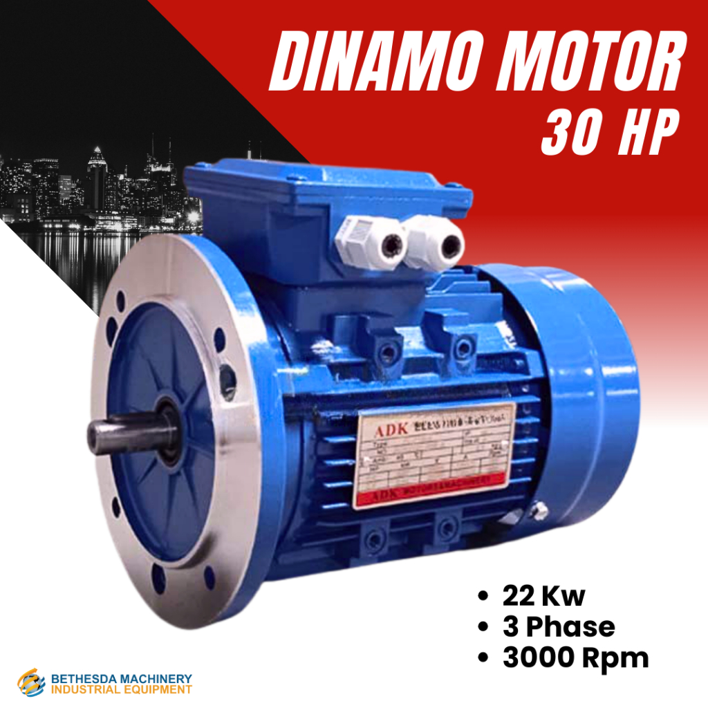 Jual Dinamo Motor 30HP Electrical 22KW 3000RPM 3Phase Electro Motor 30 ...