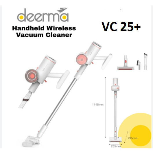 Jual DEERMA VC20 & VC25 Plus Handheld Cordless Vacuum Cleaner Wireless ...