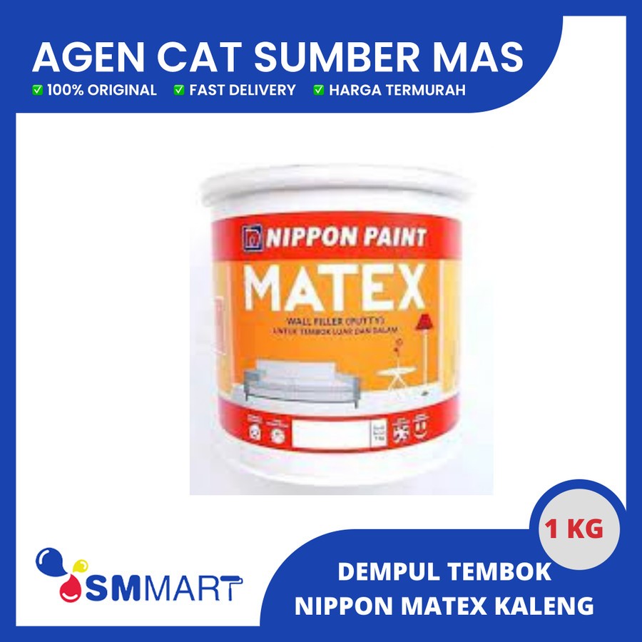 Jual DEMPUL MATEX PLAMIR TEMBOK MATEX 1 KG / MATEX WALL FILLER 1KG ...