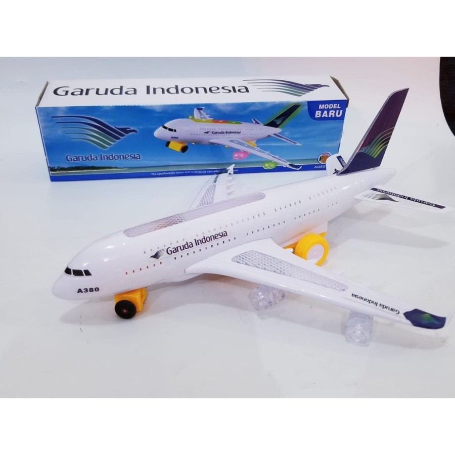 Jual Mainan anak Pesawat Garuda Indonesia Air Bus P380A 43cm Mainan ...