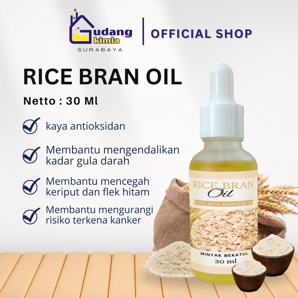 Jual Rice Bran Oil / Minyak Bekatul / Cold Pressed 30 ML | Shopee Indonesia