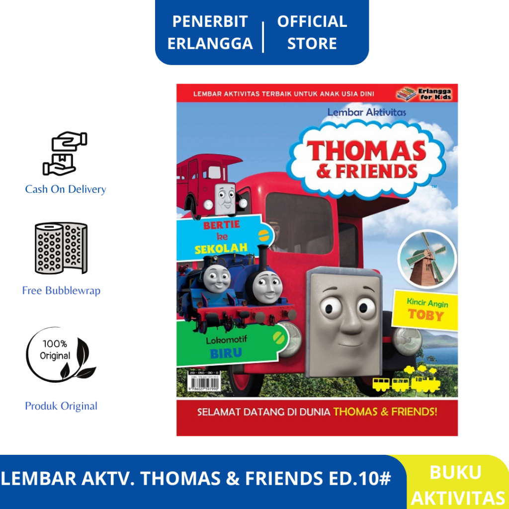 Jual [Erlangga Official] Buku Aktivitas Anak: Lembar Aktivitas Thomas & Friends Edisi 10 ...