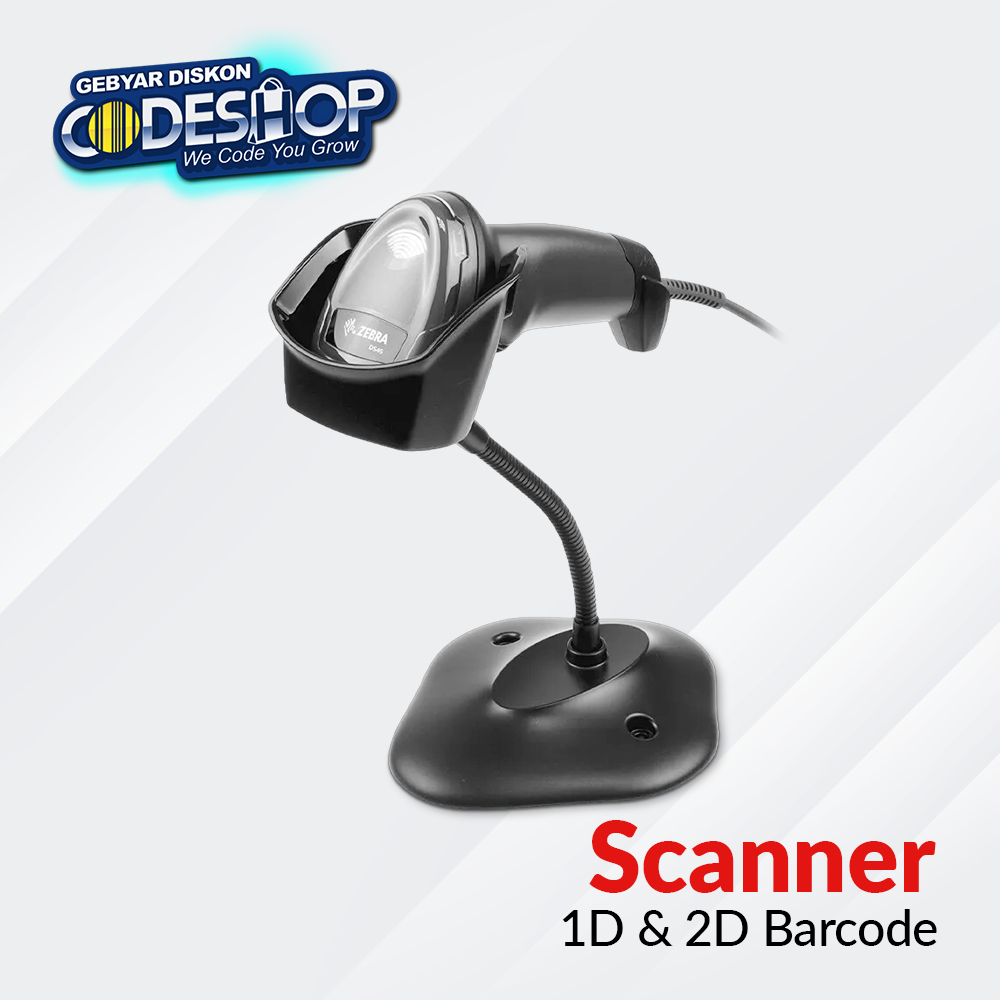 Jual Zebra DS4608 Scanner Barcode 1D 2D Imager Handheld Auto Scan USB Plus Stand | Shopee Indonesia