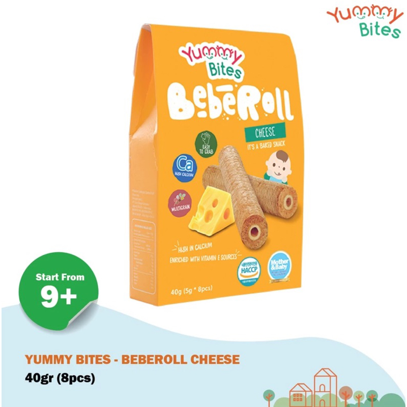 Jual YUMMY BITES BEBEROLL 40GR CHEESE - SNACK CEMILAN BAYI / ANAK SEHAT ...