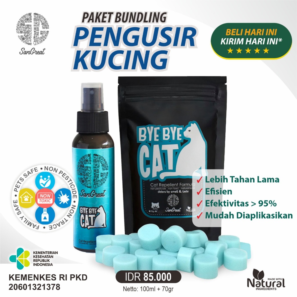 Jual Alat pengusir kucing anti kucing organik dan semprotan penangkal ...