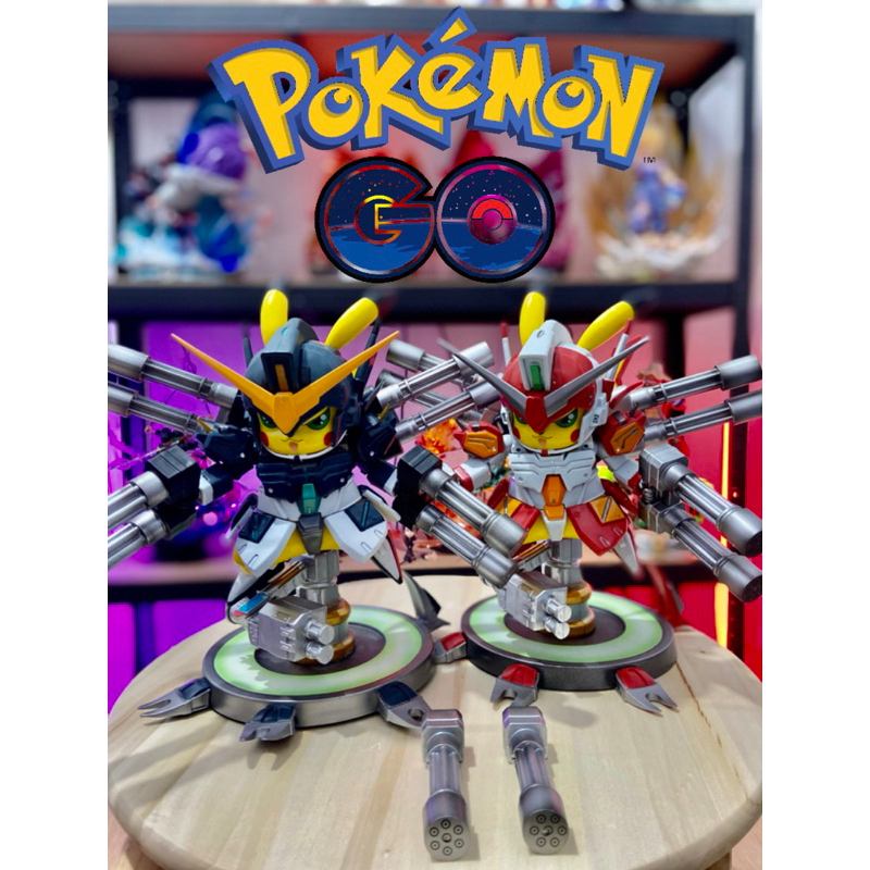 Jual Action Figure Pokemon Pikachu Gundam Robot Shooter 24CM | Shopee ...