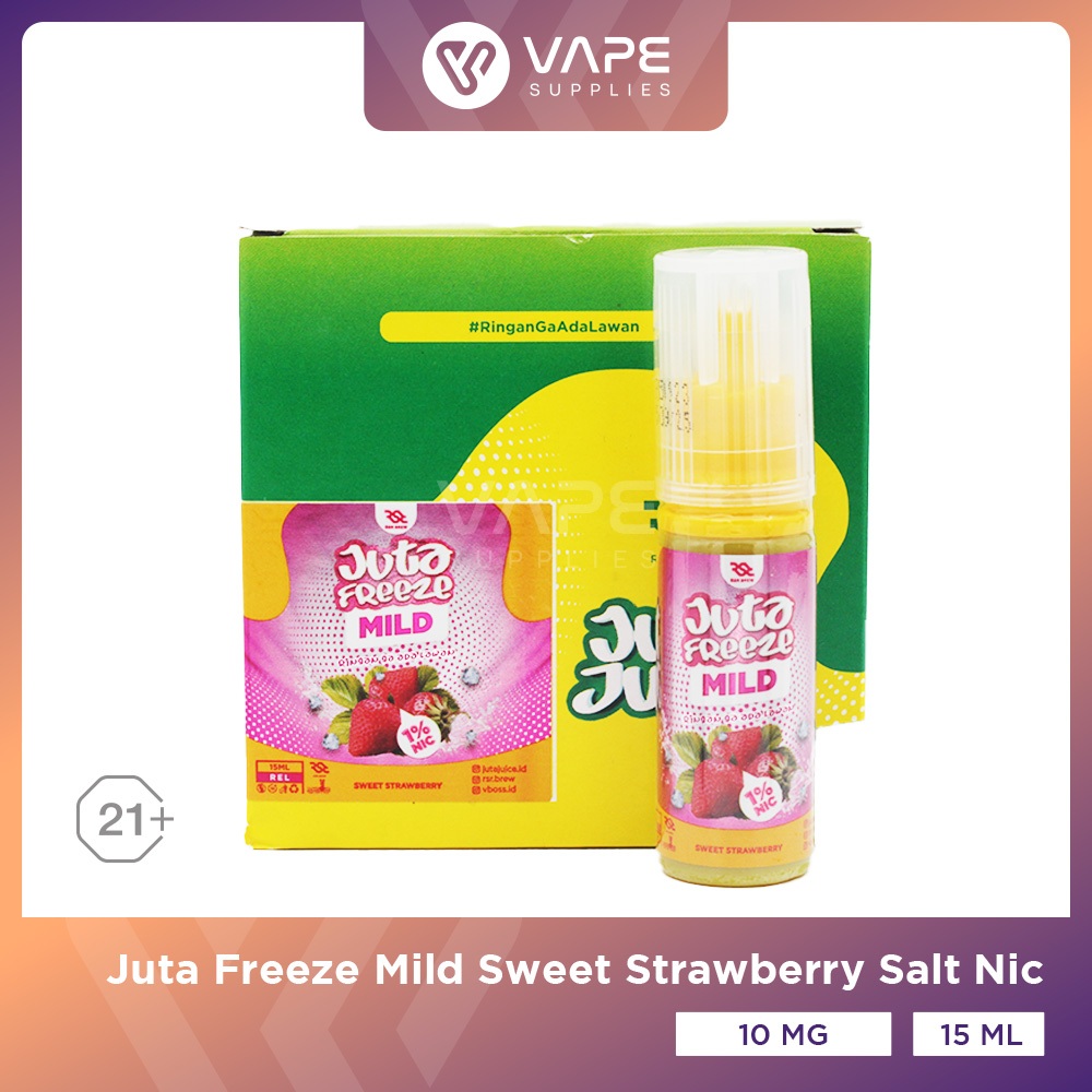 Jual Liquid Juta Freeze Mild Sweet Strawberry Salt Nic 15ML | Shopee ...