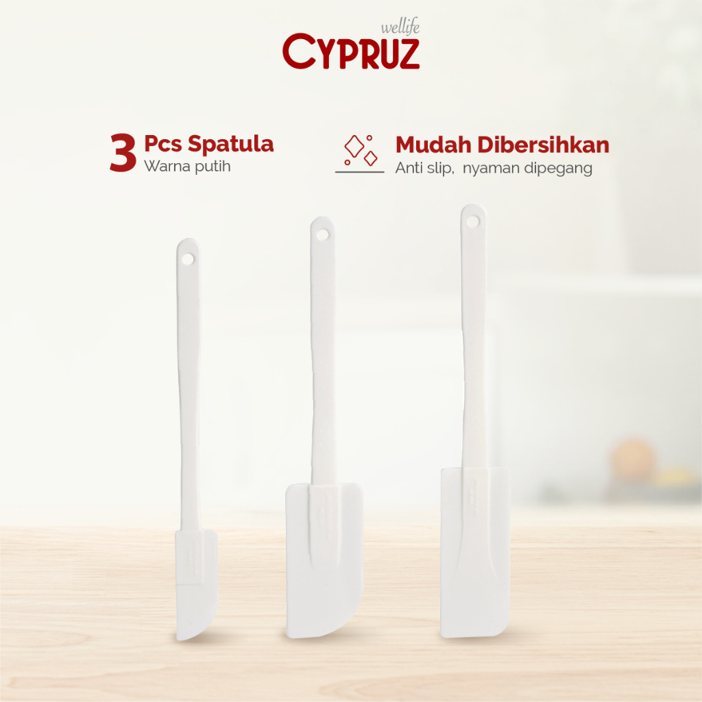 Jual Cypruz Spatula Karet Set 3 pcs | Shopee Indonesia