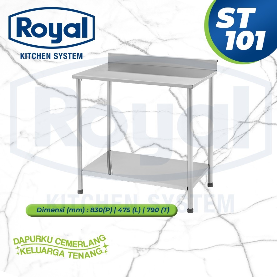 Jual Meja Stainless Royal ST 101- Work Table - Meja Dapur - Meja Kompor ...