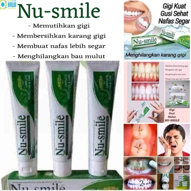 Jual NU SMILE Pasta/odol gigi/HWI/original bpom | Shopee Indonesia