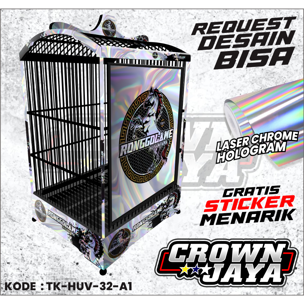 Jual Stiker Sangkar Kotak BNR No 1 2 3 Desain Ronggolawe - Decal ...