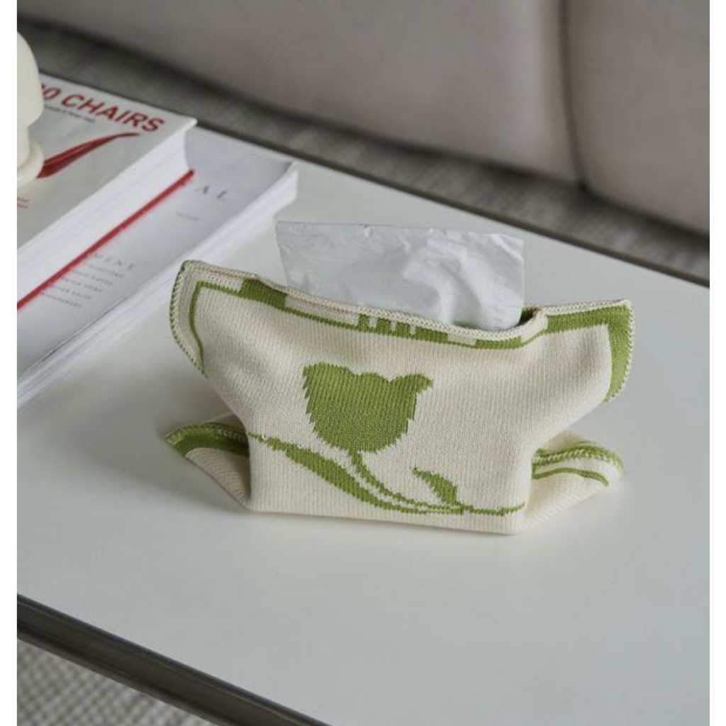 Jual Kotak tisu kain/kotak tisu/kotak tisu tulip warna hitam hijau ...