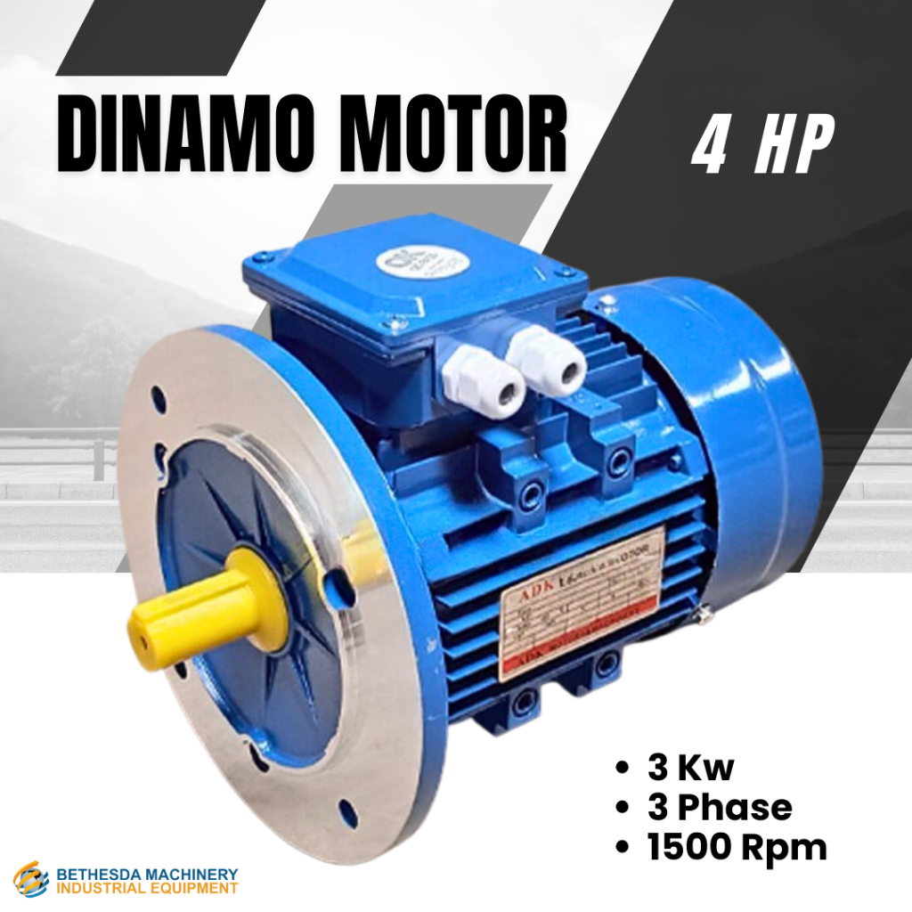 Jual Elektro Motor 4HP Dinamo Motor 3KW 1500RPM 3Phase Electrical 4 HP | Shopee Indonesia
