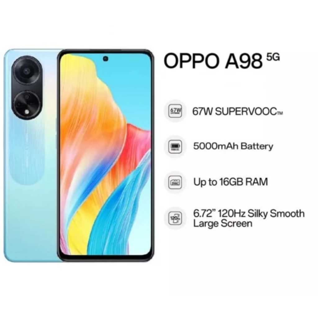 Jual OPPO A98 5G RAM 8/256 GB Garansi Resmi | Shopee Indonesia