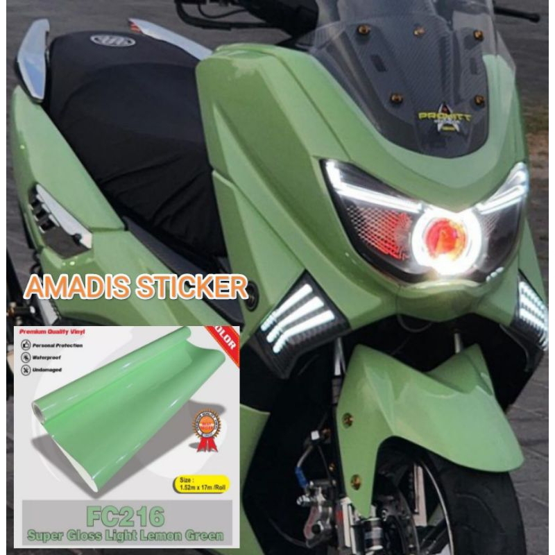 Jual Stiker scotlite light green sage pastel skotlet motor hijau sage ...