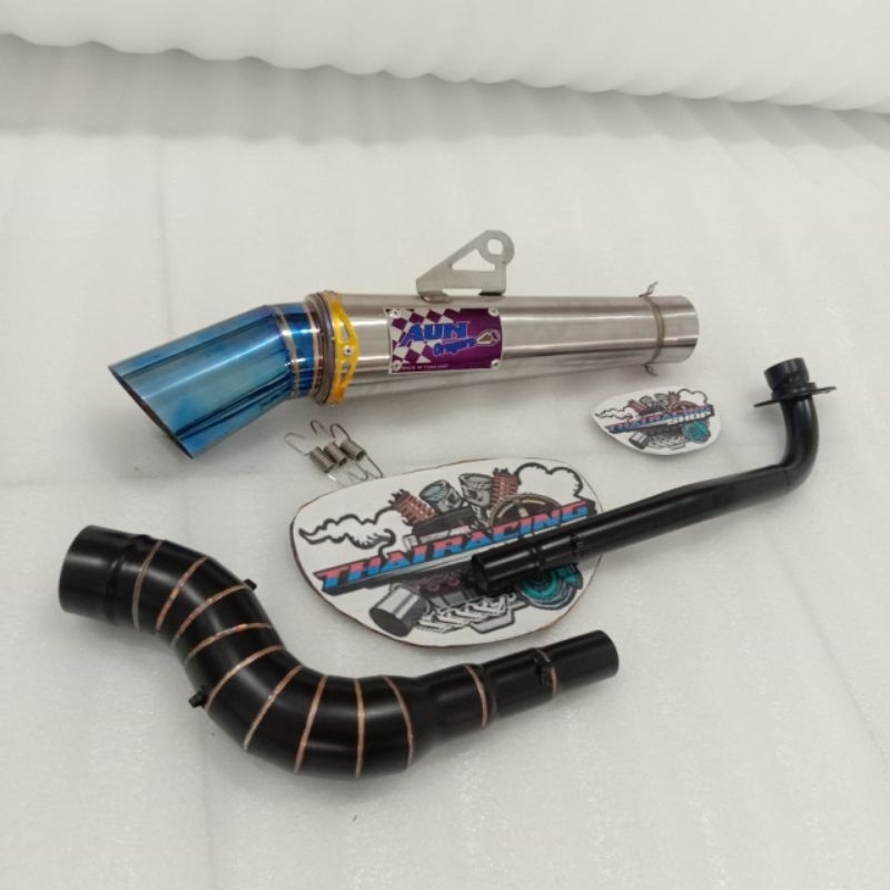 Jual AUN Conical Open Spec Exhaust pipe xrm wave fury 100/110/115/125 ...