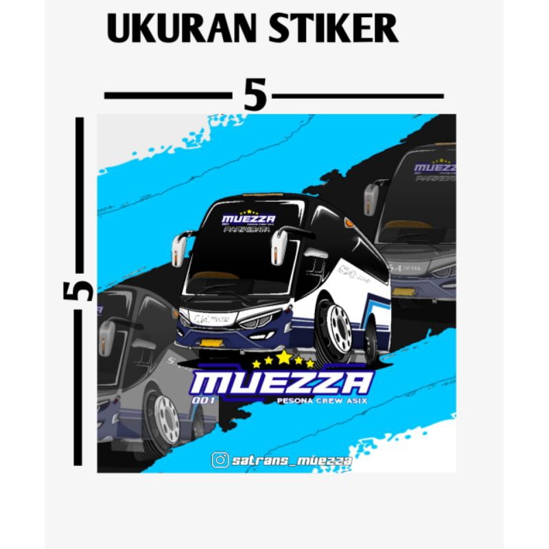 Jual Stiker Bus Muezza Sa trans | Shopee Indonesia