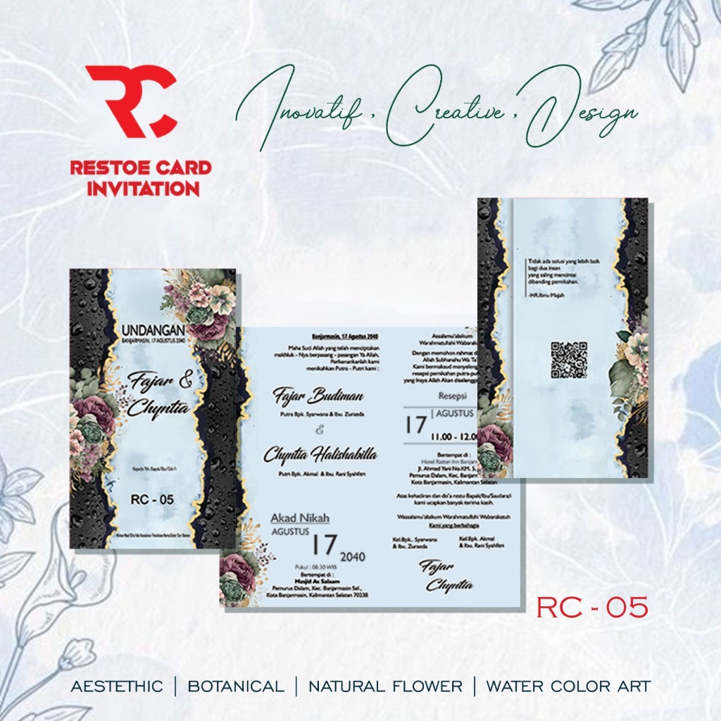 Jual Restoe Card RC-05 Blangko Undangan | Shopee Indonesia