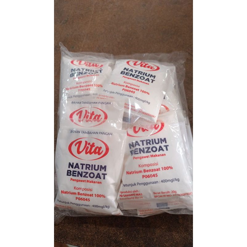 Jual VITA natrium Benzoat Sachet 20gr | Shopee Indonesia