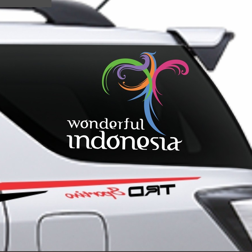 Jual Stiker Kaca Mobil Wonderful Indonesia / Pesona Indonesia Cutting ...