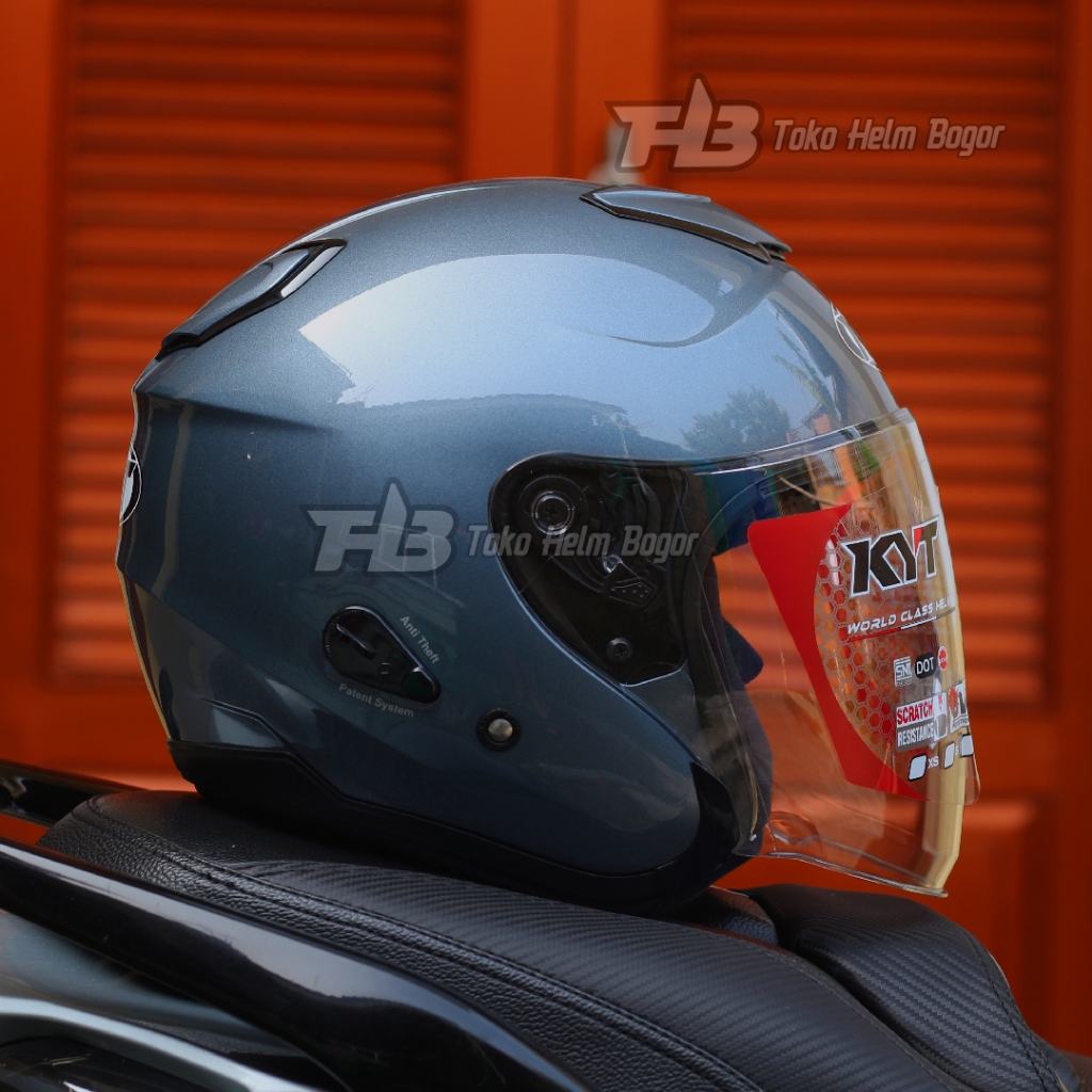 Jual KYT HELM KYOTO R | ALL GREY | SINGLE VISOR | Shopee Indonesia