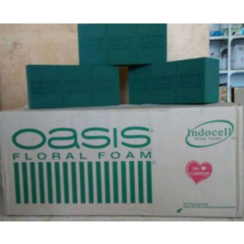 Jual 1kotak bata oasis bunga | Shopee Indonesia