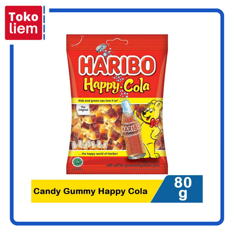 Jual Haribo Candy Gummy Happy Cola 80g | Shopee Indonesia
