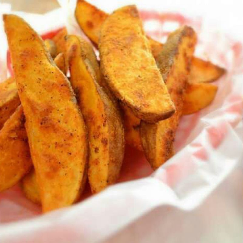 Jual Kentang Potato Wedges Buttercoated 1 kg Sudah Asin Enak Langsung ...