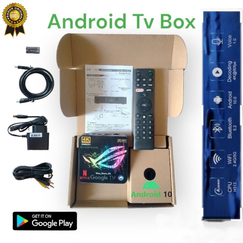 Jual New STB Android TV BOX OS 10 RAM 2/8GB ZTE V5 Root Sudah Unlock ...