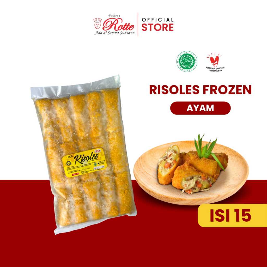 Jual Risoles Frozen Food Pekanbaru Rasa Ayam Rotte Bakery Isi 15 Pcs ...