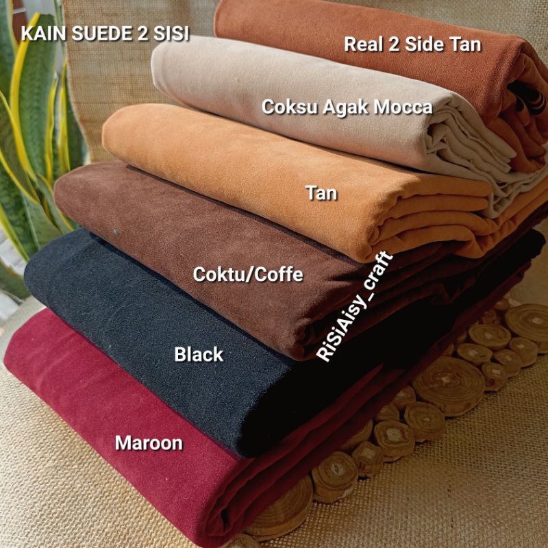Jual KAIN SUEDE DUA SISI / SUEDE DOUBLE SIDE IMPORT BAHAN TAS SEPATU ...