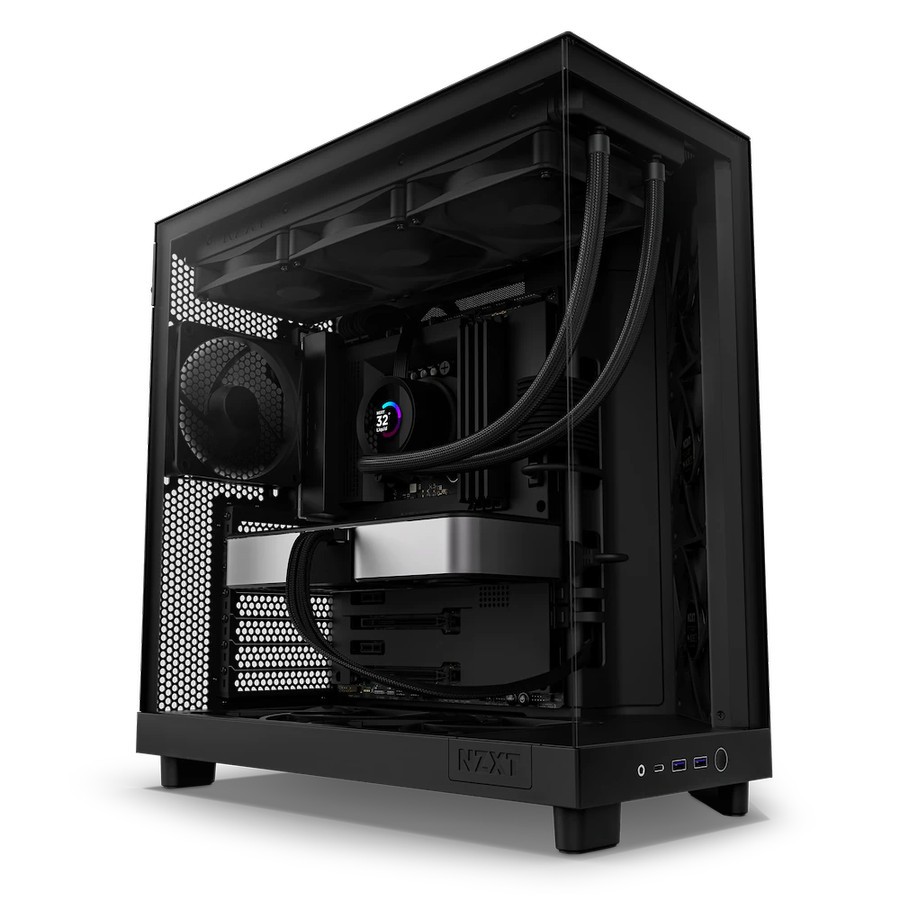 Jual NZXT H6 Flow Matte Black - Compact Dual-Chamber Mid-Tower Airflow Case | Shopee Indonesia