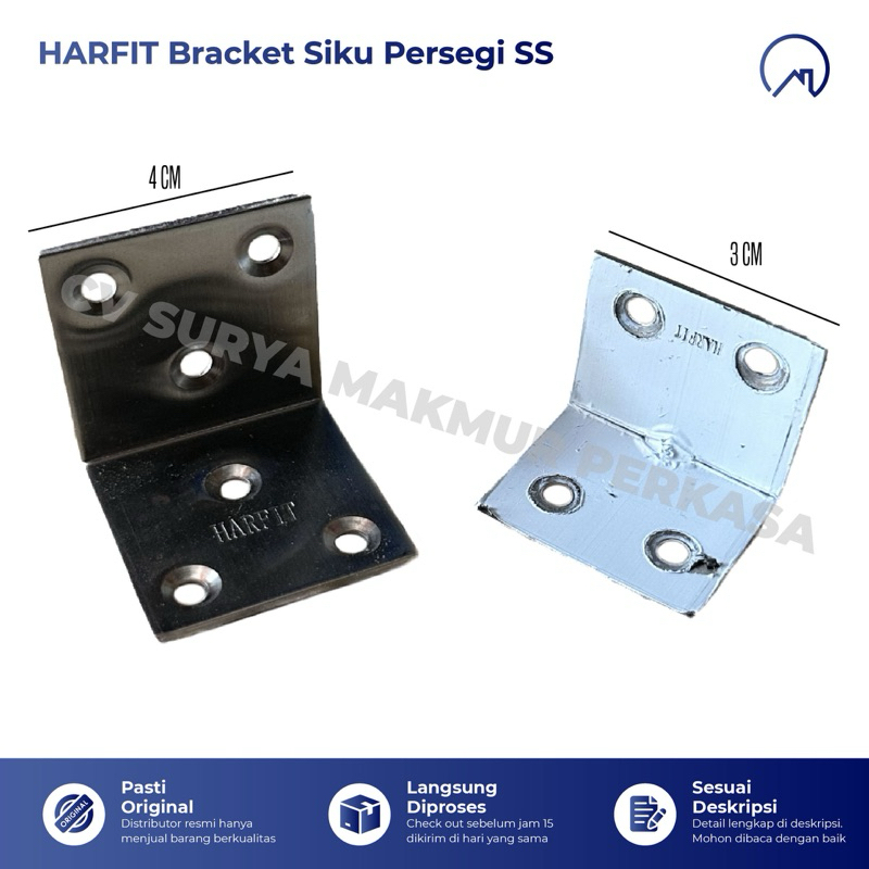 Jual Siku Persegi Stainless 30MM 40MM Braket Pengaku / Braket Siku ...